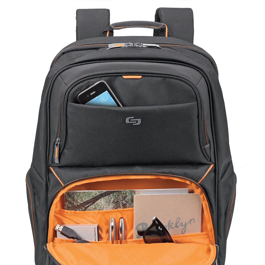 Urban Backpack - 17.3 in Padded Laptop Backpack - Solo
